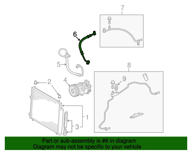 88704-02690 - Suction Hose 2009-2013 Toyota | Longo Toyota Parts
