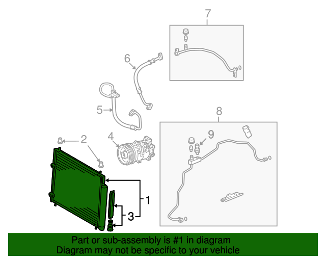 2008-2016 Toyota Condenser Assembly 88460-AZ002 | AutoNationParts.com