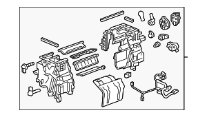 Heater and Air Conditioning Evaporator Case 42770100 | QuirkParts