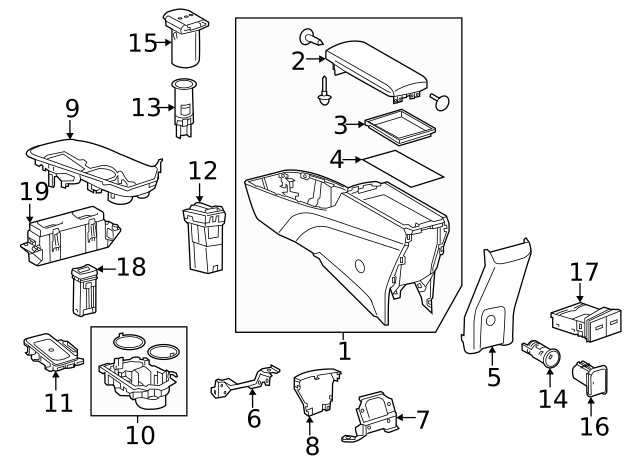 2019-2021 Toyota Auxiliary Jack 86190-12040 | Toyota Parts Express