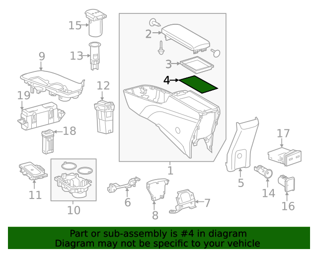 2016-2020 Toyota Mat 58916-47020 | Toyota Parts