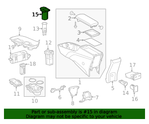 85535-47030 - 12 Volt Accessory Power Outlet Cover - 2016-2022 Toyota ...