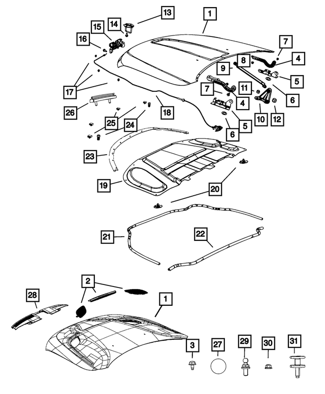 Hood Latch Cable - 68032581AD | MoparOnlineParts | Mopar Online Parts