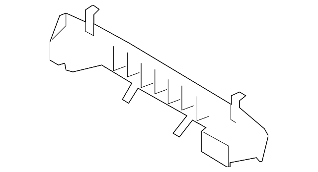 2007-2011 Chevrolet Aveo Rear Bumper Impact Bar 96648694 | QuirkParts
