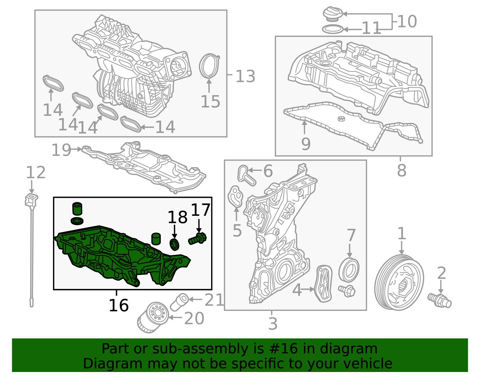 11200-5BA-A00 - 2016-2025 Honda - Pan Assembly Oil | Genuine Honda Parts