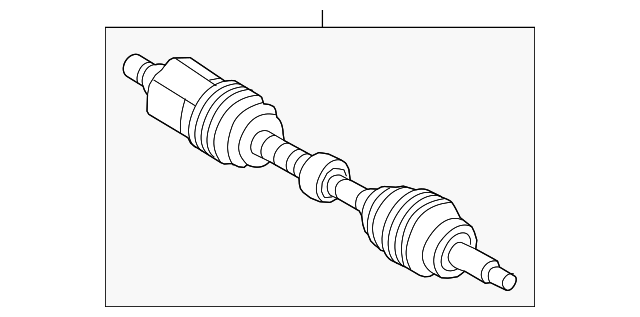 2016-2019 Hyundai Axle Assembly 49501-2W480 | World OEM Parts Hyundai