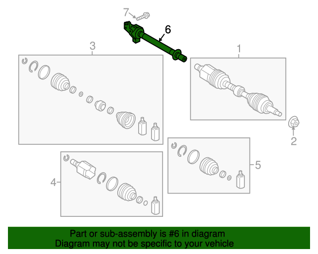 2015-2019 Hyundai Inner Shaft Assembly 49560-C5400 | OEM Parts Online