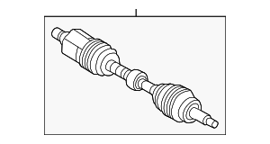 2016-2019 Hyundai Axle Assembly 49500-2W430 | OEM Parts Online