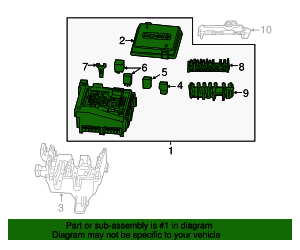 2019-2022 Chevrolet Camaro Body Wiring Harness Junction Block 84524523 ...