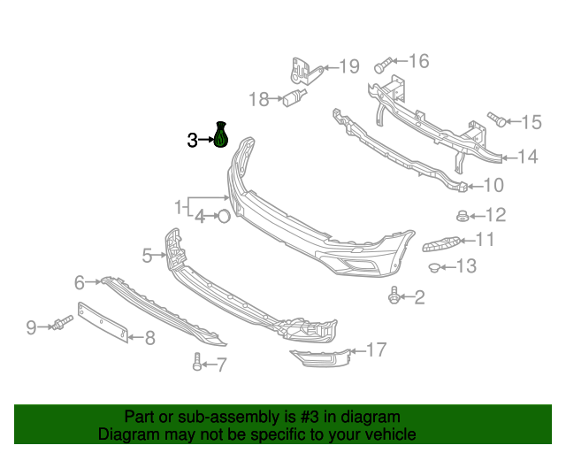 2018-2020 Volkswagen Tiguan OEM NEW 2018-2020 Volkswagen Tiguan Bumper ...