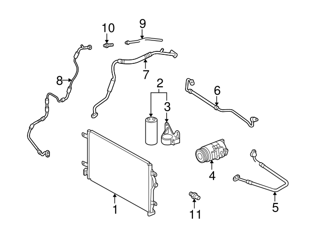 2003-2006 Audi A/C Condenser 8E0-260-403-D | Audi USA Parts