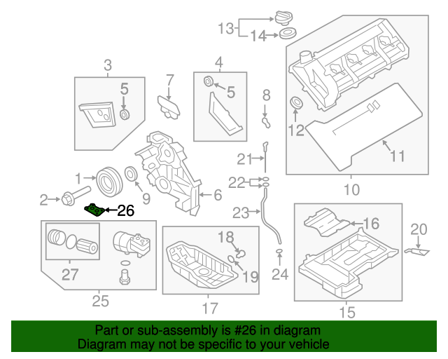 2009-2011 Hyundai Genesis Oil Filter Housing Gasket 26319-3F400 | OEM ...
