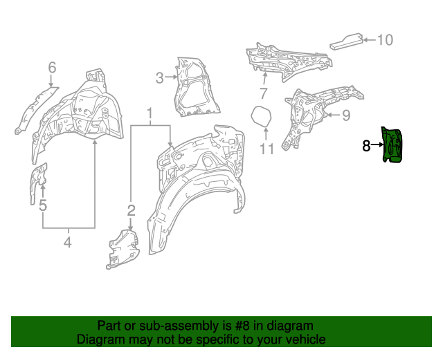 2015-2021 Lexus Extension Panel 61625-24030 | OEM Parts Online