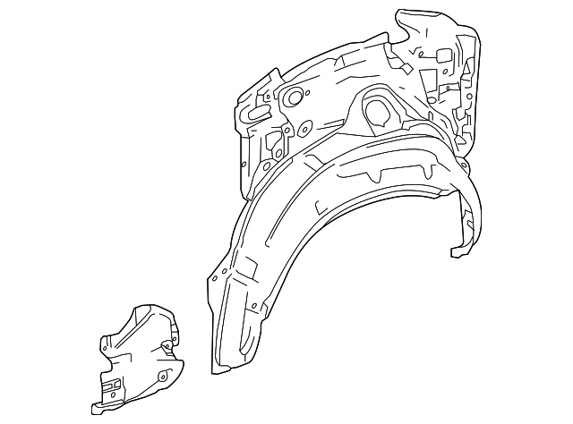 2015-2023 Lexus Outer Wheelhouse 61606-24020 | OEM Parts Online