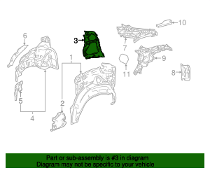 2015-2021 Lexus Vertical Support 61712-24040 | OEM Parts Online
