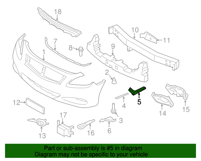 62222-JL00A (62222jl00a) - 2008-2015 Infiniti Side Mount Bracket ...