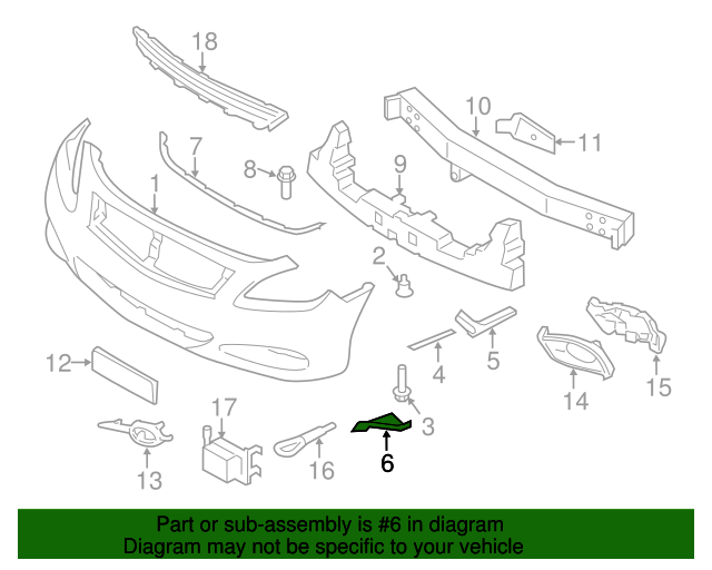 62058-JL00A - Infiniti Stiffener | Infiniti Wholesale Direct