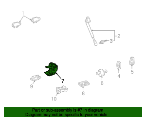 Genuine Toyota Trunk Lock Actuator Motor part# 69350-60141 for 2008 ...