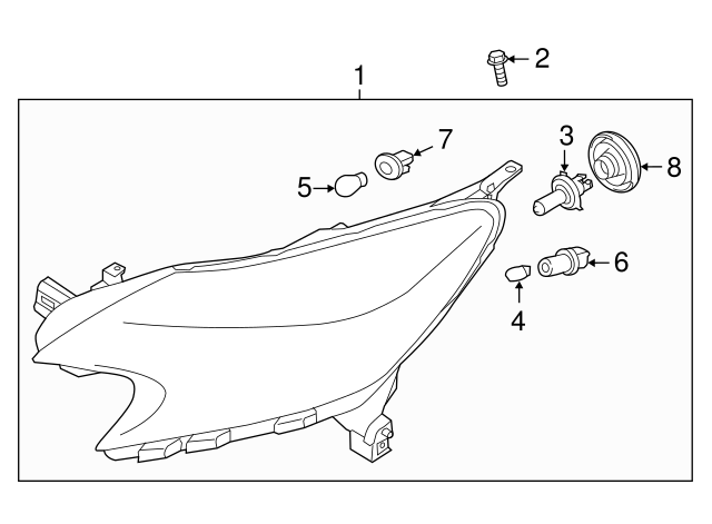 26240-AG000 - Park Lamp Bulb Socket - 2011-2019 Nissan | Conicelli Nissan