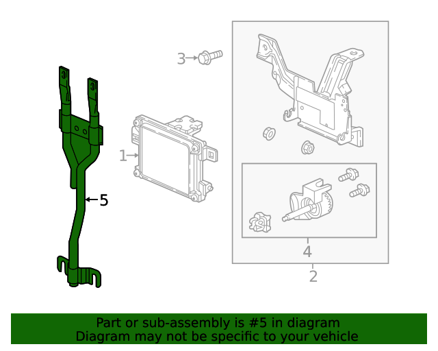 2018-2020 Honda Fit Pipe, Radar 36804-T5R-A00 | OEM Parts Online