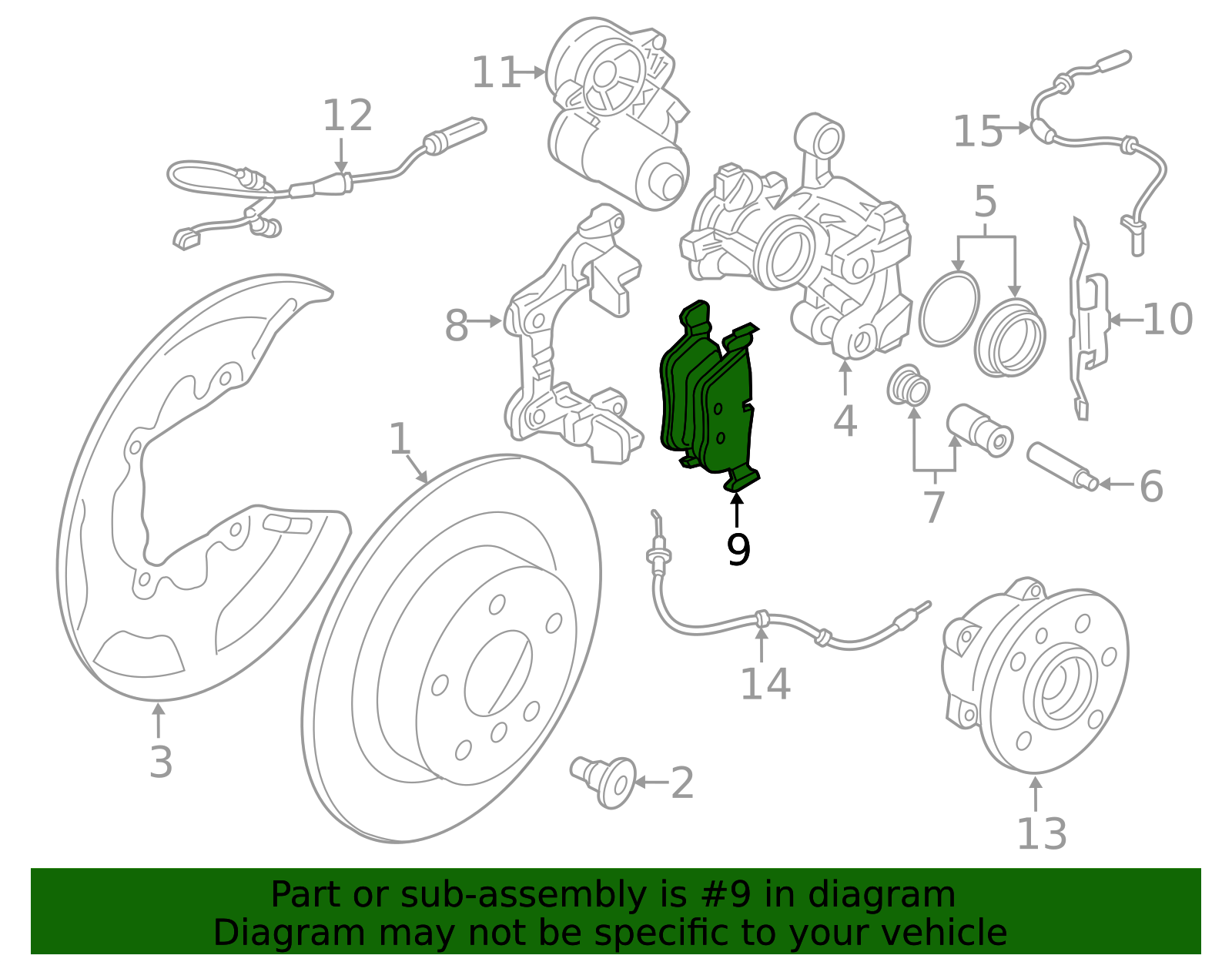 2019-2024 BMW Brake Pads Rear 34206885600 | OEM Parts Online