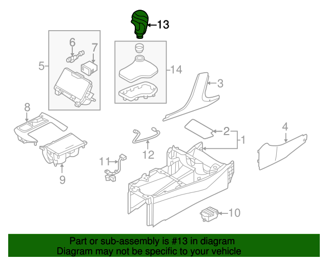 2012-2017 Hyundai Azera Shift Knob 46720-3Q100-HZ | OEM Parts Online