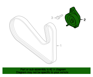1345A031 - Serpentine Tensioner 2007-2020 Mitsubishi Outlander ...