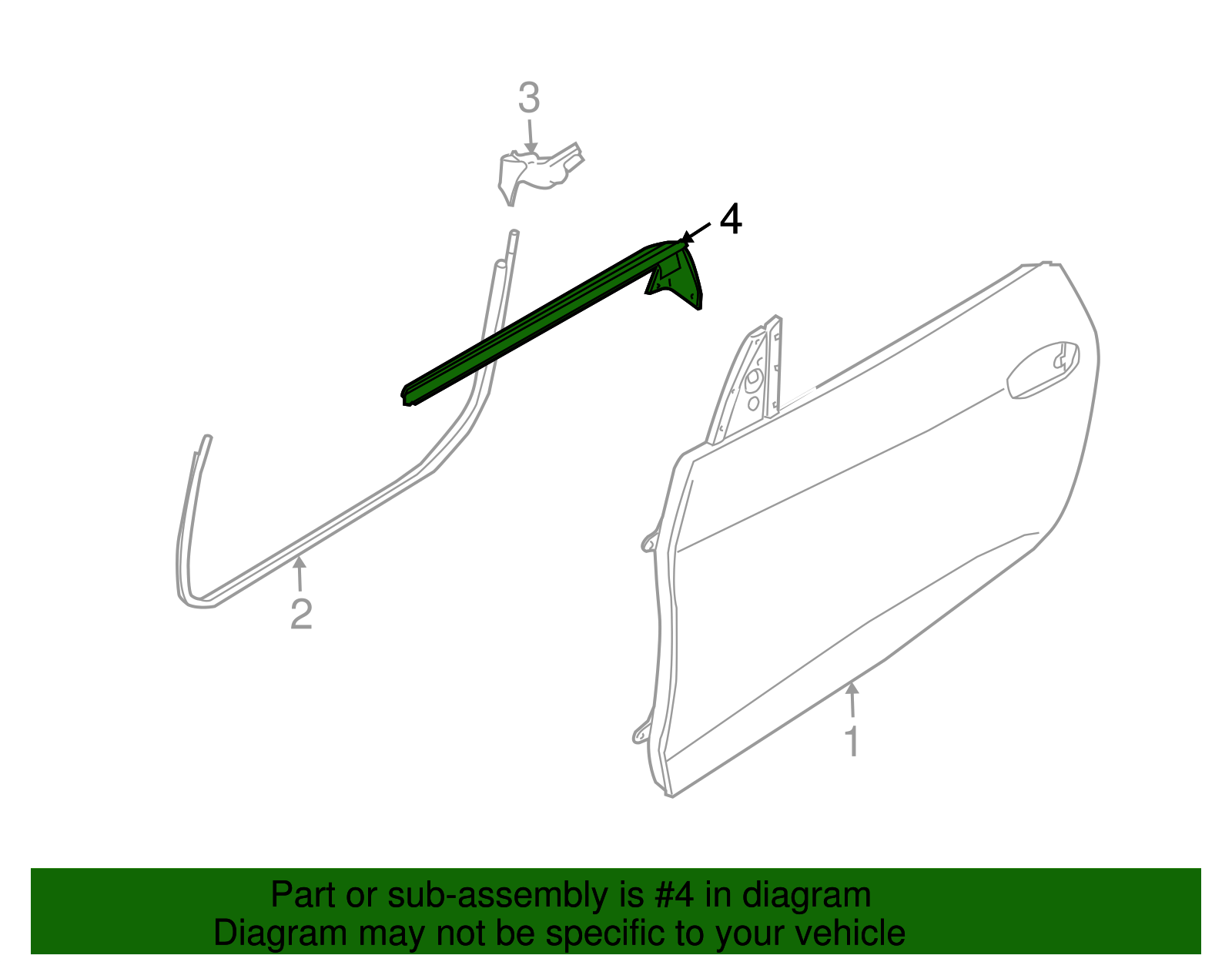 51337016638 - 2003-2008 BMW Z4 Belt Weather-Strip (51-33-7-016-638 ...