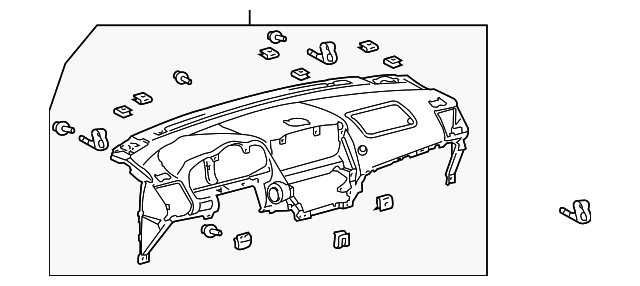 Lexus OEM Instrument Panel Part# 55401-48050-C0 | OEM Vehicle Parts