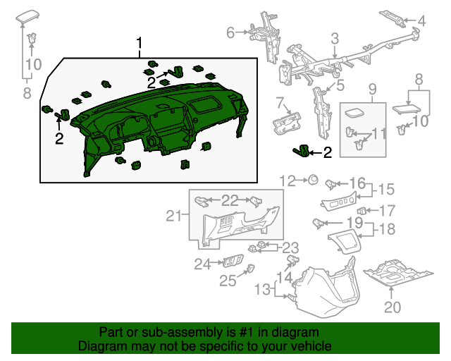 55401-48060-E0 - Instrument Panel 2004-2009 Lexus | Lexus of Stevens ...