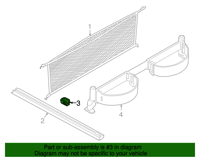 Genuine BMW 51-47-7-146-024 | Slide Rail Hook | FREE Shipping on Most ...