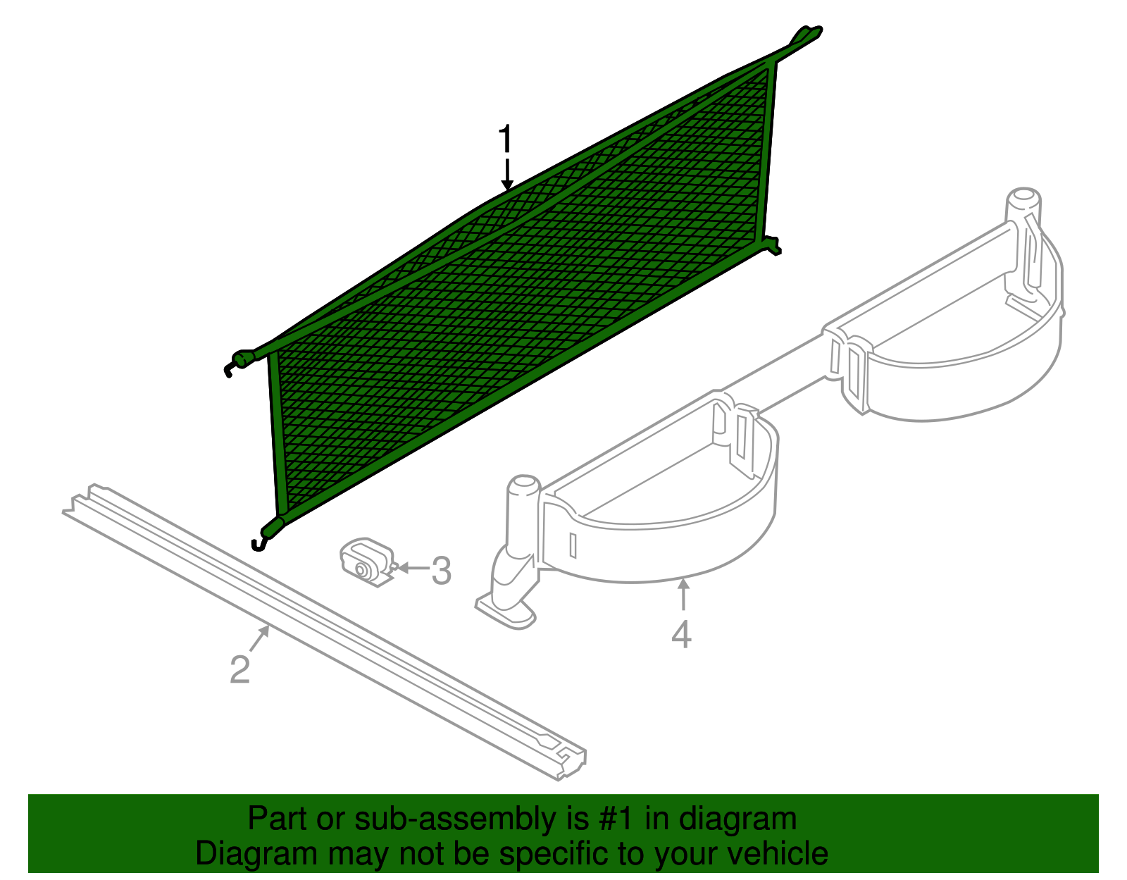 2015-2019 BMW X6 Cargo Net 51-47-7-332-111 | BMW OEM Parts