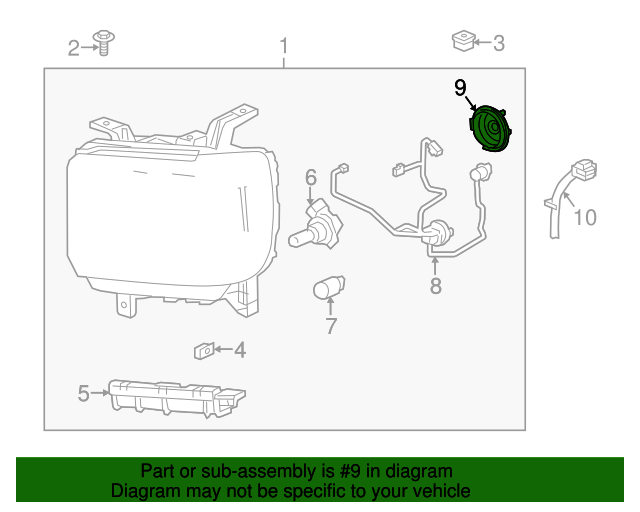 23215570 - Headlamp Bulb Access Cover 2014-2019 GM | AutoNationParts.com