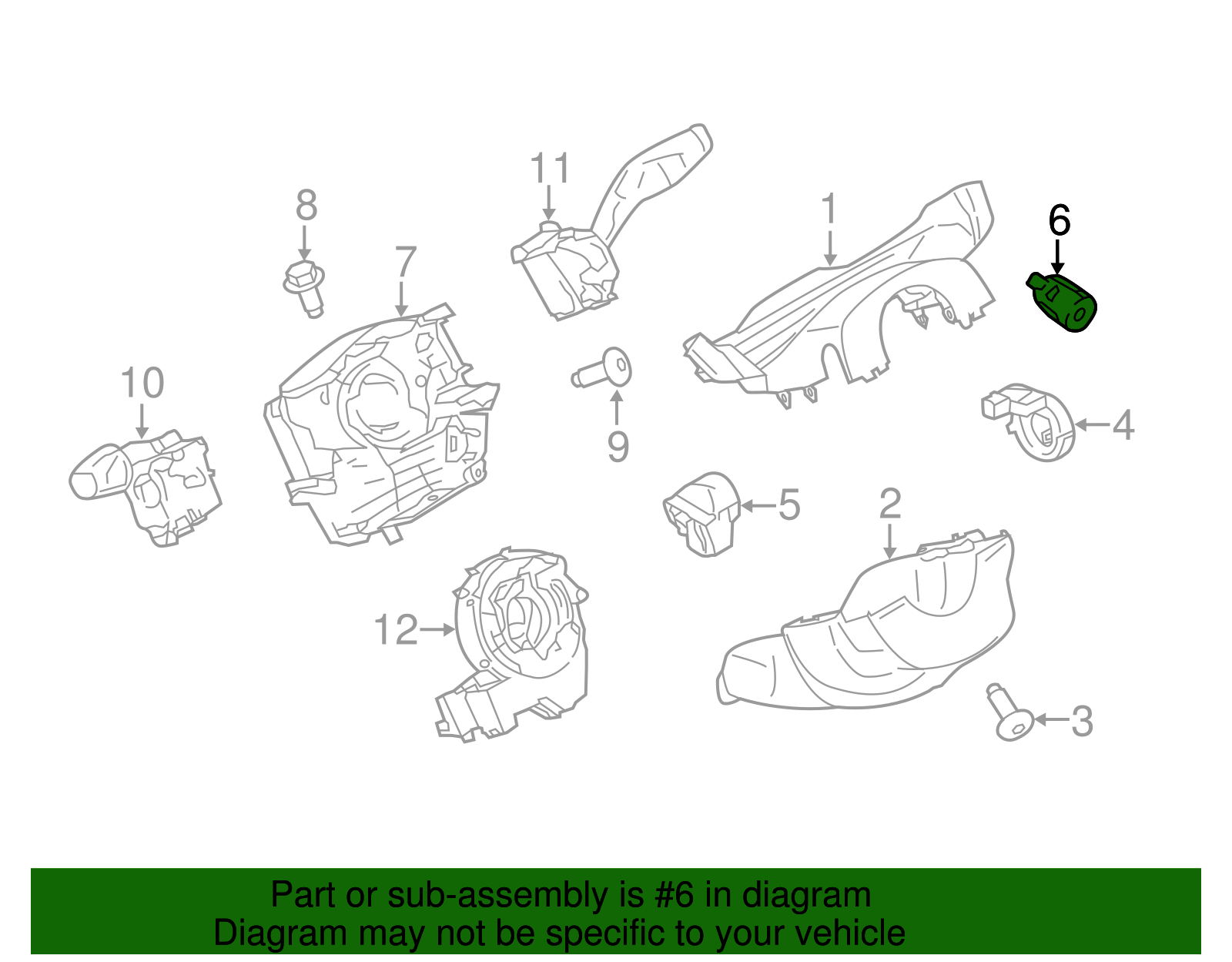 ES7Z-11582-B - Ignition Lock Cylinder 2015-2019 Ford | Big 3 Auto Parts