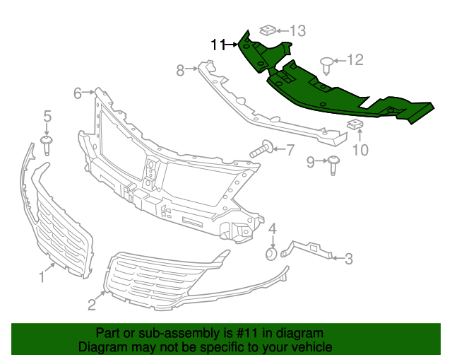 2015-2018 Lincoln MKC Duct Air EJ7Z-16A238-C | OEM Parts Online