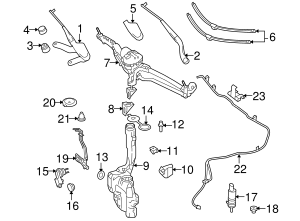 207-820-00-44 - Wiper Arm 2010-2013 Mercedes-Benz | Mercedes-Benz USA Parts