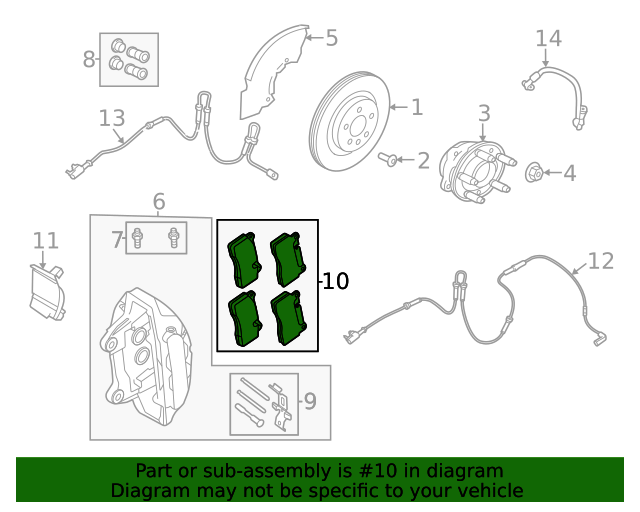 2018-2023 Land Rover Brake Pads LR138646 | LandRoverParamusParts