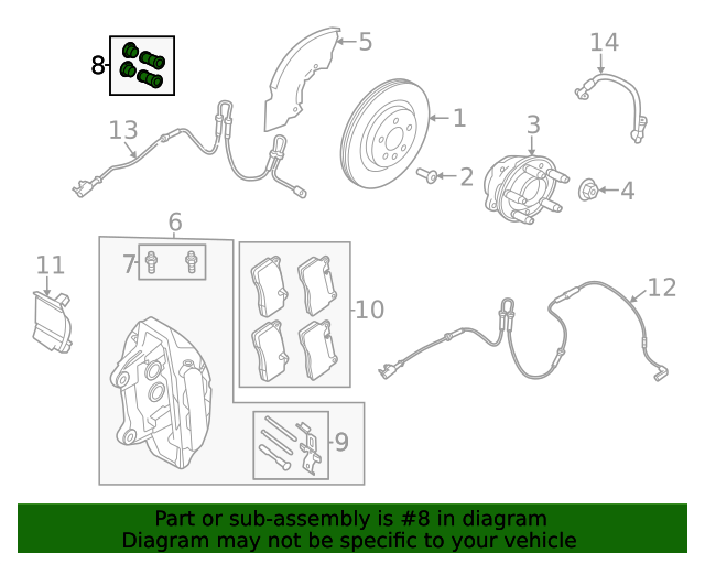 LR110135 - Disc Brake Caliper Piston Boot 2018-2024 Land Rover ...