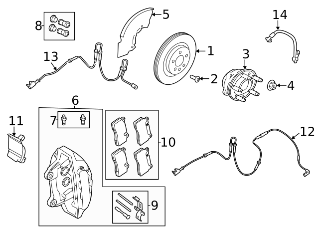 2018-2023 Land Rover Brake Pads LR138646 | JaguarParts.com