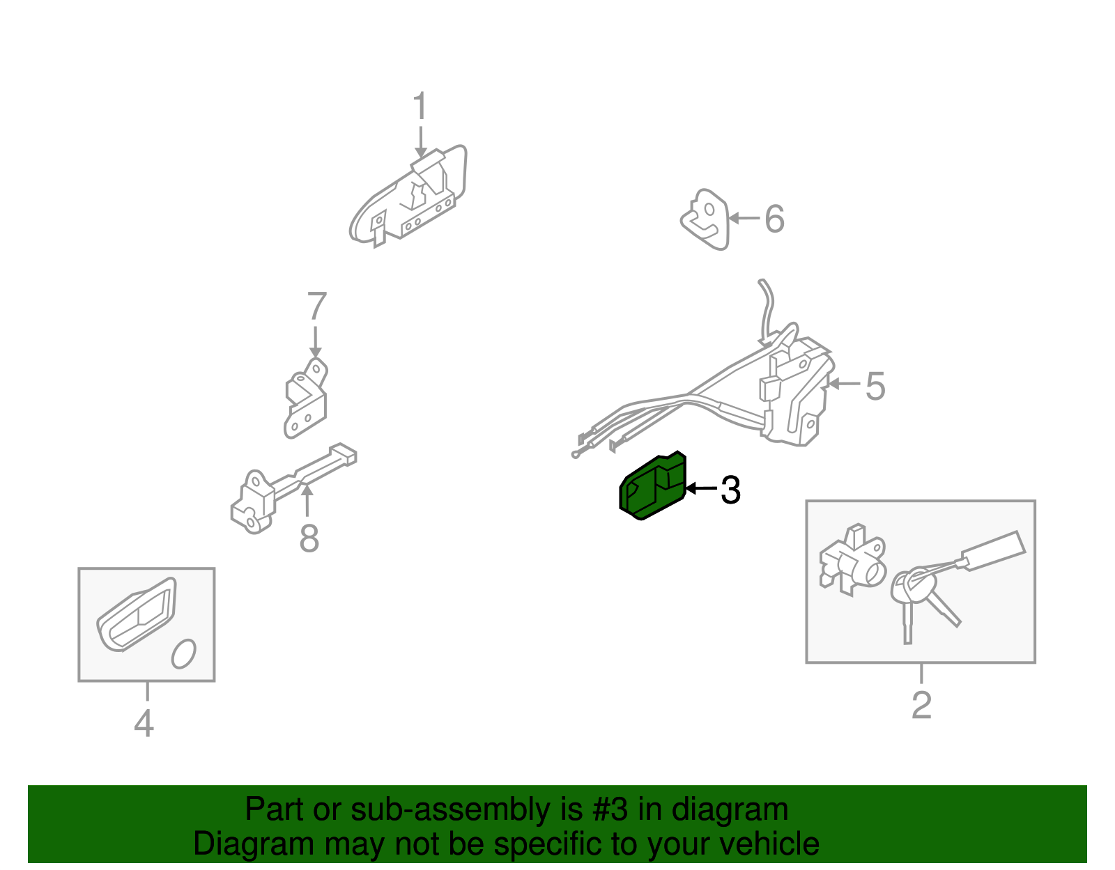 82610-2K010 - Handle, Inside 2010-2011 Kia Soul | Kia.Parts Store