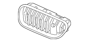 51137370393 - 2016-2019 BMW Upper Grille (51-13-7-370-393) | BMW of ...