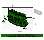 2021-2023 Chevrolet Trailblazer Grille 42797388 GM | GMPartsDirect.com