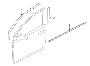 2018-2023 Kia Rio OEM NEW 2018-2020 Kia Rio Right Rear Front Door Black ...