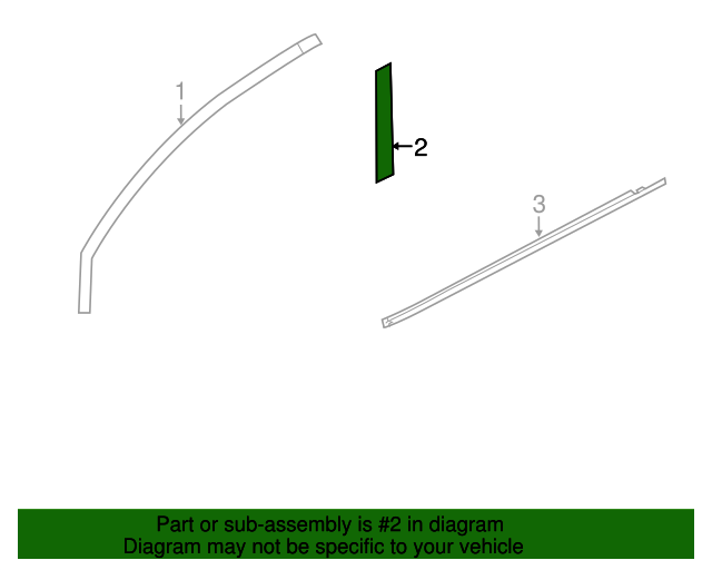 86363-H8000 - Black Out Tape 2018-2023 Kia Rio | Kia.Parts Store