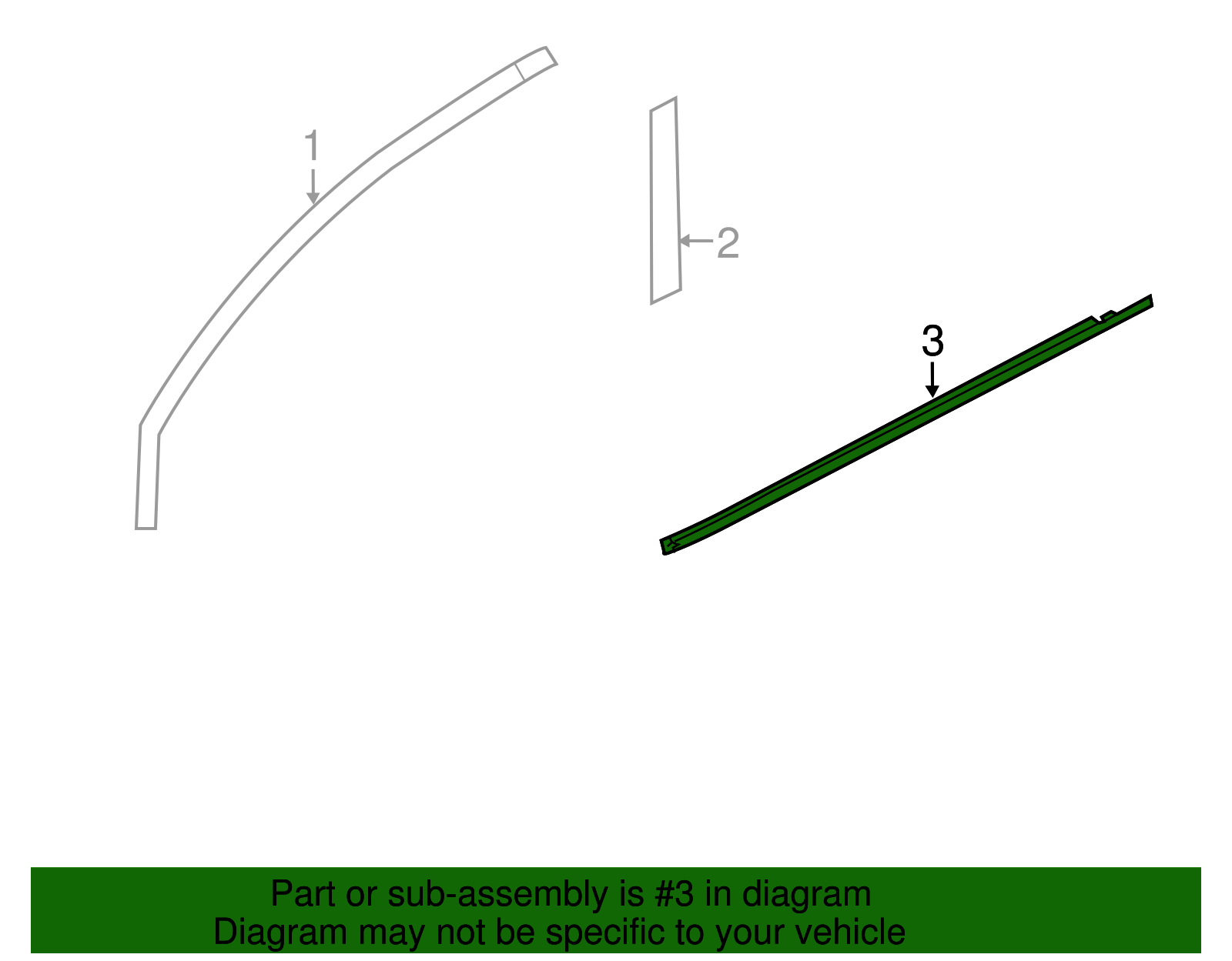 2018-2019 Kia Rio | Belt Molding | 82220-H8000 | Kia Auto Parts
