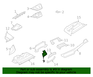 2021-2025 BMW | Trim Molding | 51459623075 | BMW OEM Parts Store