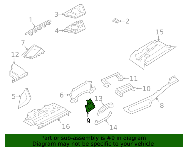 Genuine BMW 51-45-9-624-712 | Trim Molding | FREE Shipping on Most ...
