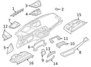 51-45-9-503-704 - Instrument panel trim, Carbon, passenger 2021-2024 ...