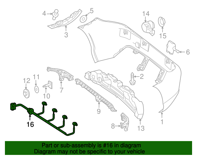 172-540-78-05 - Harness 2012-2019 Mercedes-Benz | Mercedes-Benz USA Parts