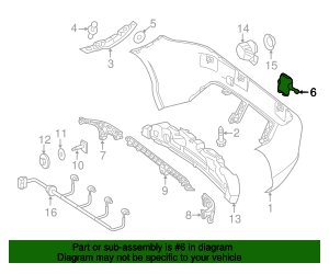 172-885-06-23-9999 - Tow Eye Cap 2012-2016 Mercedes-Benz ...